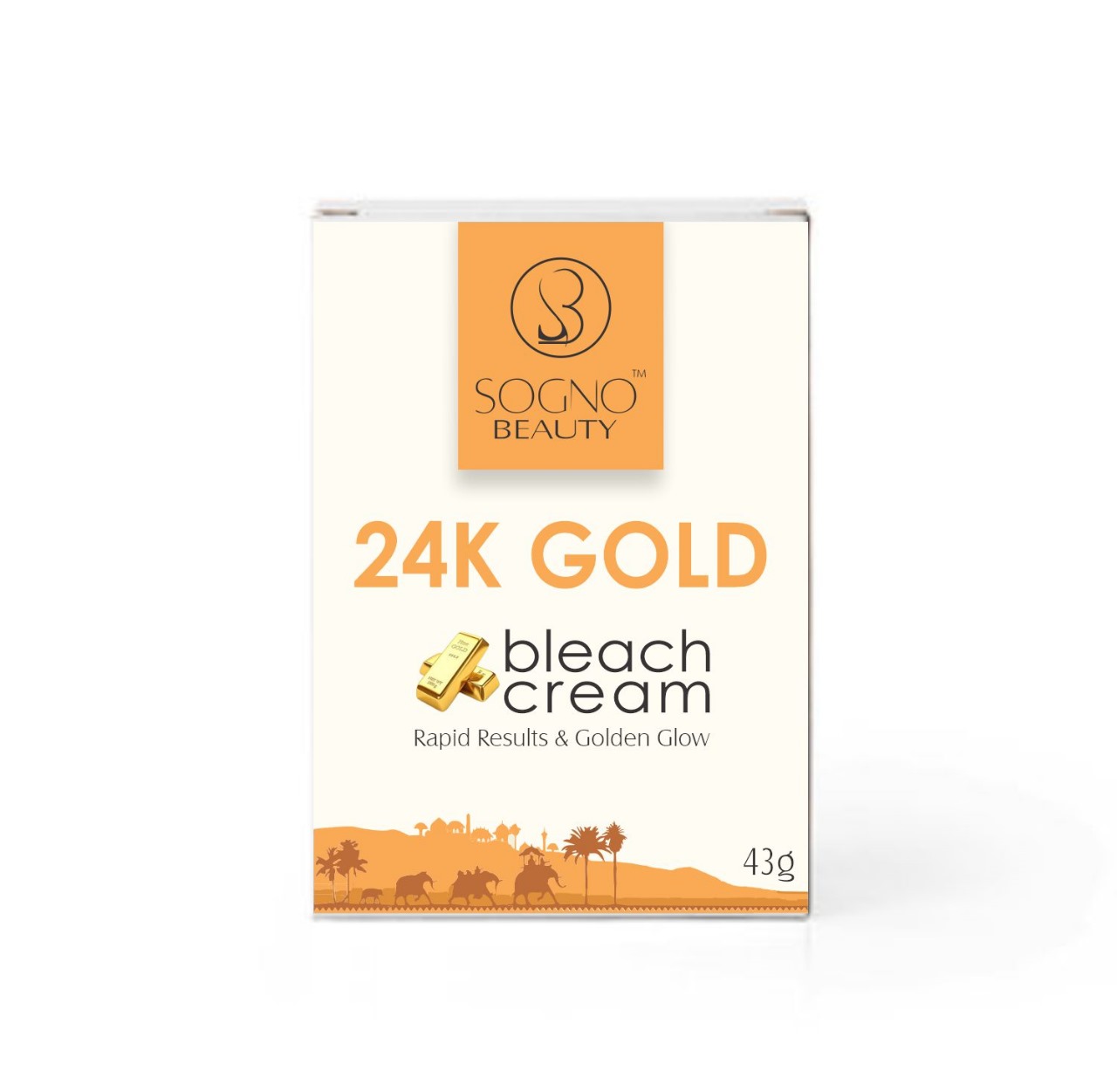 Sogno Beauty 24K Gold Bleach Cream Instant Fairness, Golden Glow ...